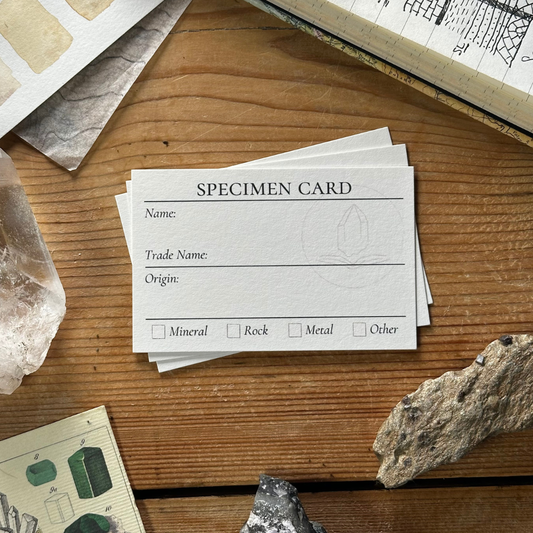 Crystal Specimen Cards for Minerals & Rocks - CRYSTAL CASE STUDIES